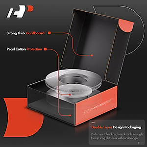 A-Premium 11.65 inch (296mm) Front Vented Disc Brake Rotors Compatible with Select Nissan and Suzuki Models - Frontier 2005-2022, Pathfinder 2004-2012, Xterra 2005-2015, Equator 2009-2012, 2-PC Set