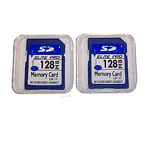 Elite Memory 2 Pack 128mb Memory Cards Compatible with 128 MB SD Cards, 2 Pack Memory Cards and Cases w/Built to Last! Microfiber Cloth, Compatible with All SD Devices