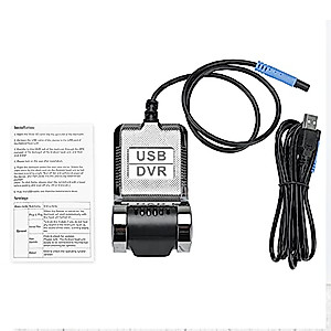 PASASABLE USB Dash Camera Car DVR Night Vision HD 1080P, 140° Wide Angle Road Video Recorder Support ADAS, Loop Recording