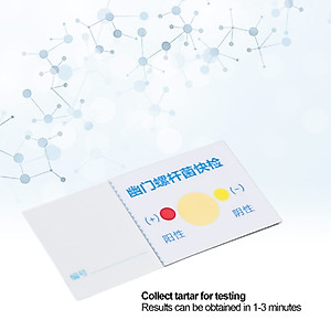 10 Piece Helicobacter Pylori Test,Portable Helicobacter Pylori Home Test Kit Home Self Test Tartar Sampling Self Test,Intestinal Health Check