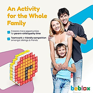 BEBLOX Building Blocks | Building Toys for Kids Ages 4-8 250-piece Set - Learning & Educational Fun Stem Toys - Birthday Gifts for Boys & Girls Age 4 5 6 7 8 9 10 11 & 12 Year Old Toys