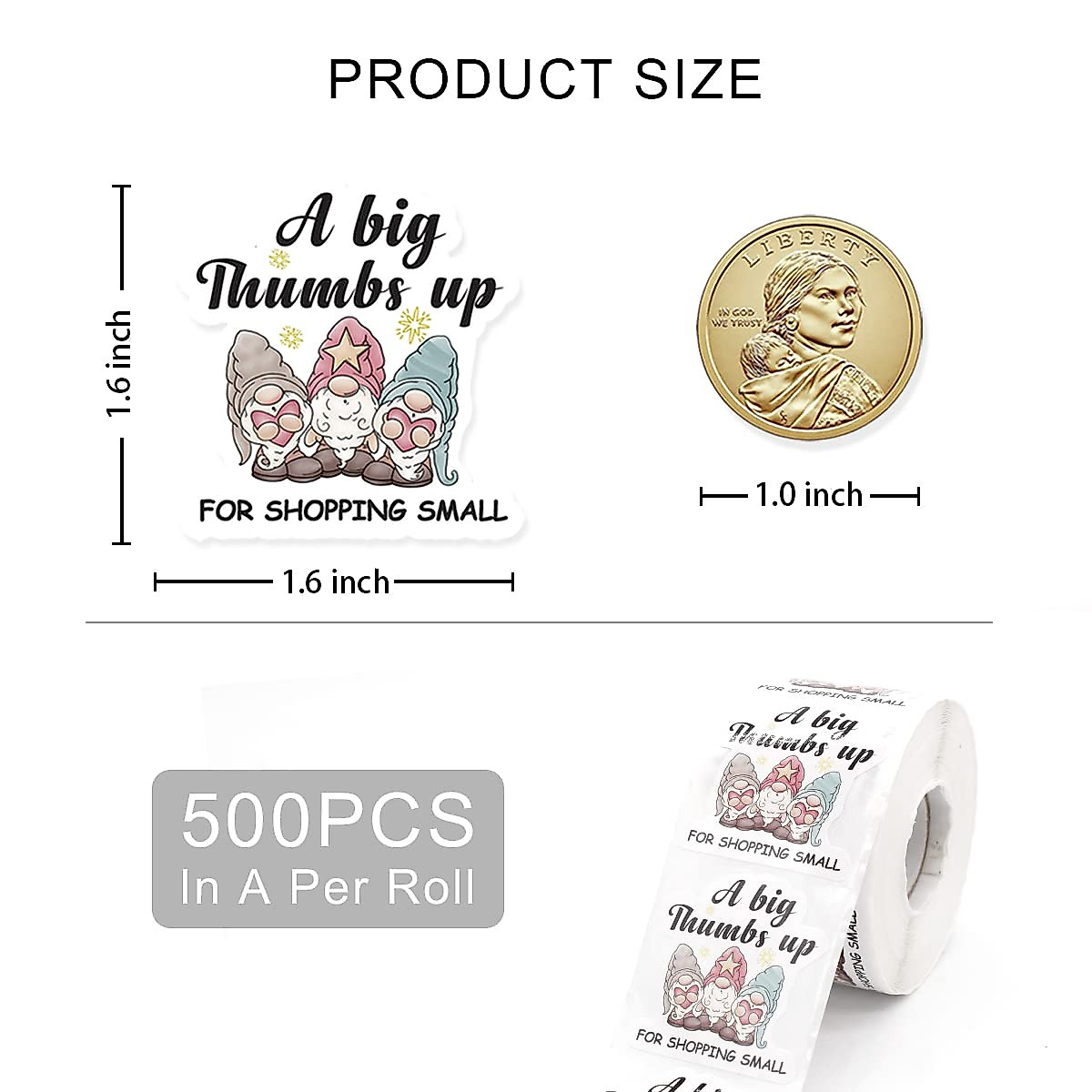 A Big Thumbs Up for Shopping Small Stickers,Thank You Stickers,Small Shop Stickers,Mail Envelopes Stickers Handmade Stickers for Small Business,Handmade Goods,Online Retailers,500 PCS