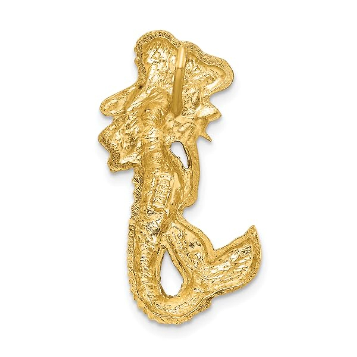 IceCarats 14K Yellow Gold Mermaid Floating Chain Slide Pendant Necklace Charm Only