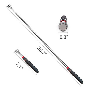Stocking Stuffers Gifts for Men,Unique Cool Gadgets Tools for Men, Dad,Boyfriend, Husband -Telescoping Magnetic Pick Up Tool Extendable 31" 20 lb -Telescopic Magnet Stick for Mechanic Automotive