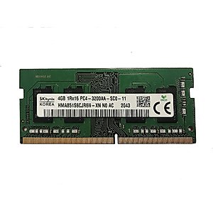 SK Hynix 4GB DDR4 3200MHz PC4-25600 1.2V 1R x 16 SODIMM Laptop RAM Memory Module HMA851S6CJR6N-XN, OEM Package
