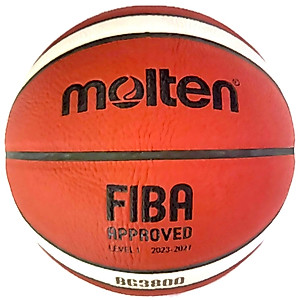 Molten Official Olympic FIBA Indoor Outdoor Basketball, Men's Size 7, Synthetic Leather