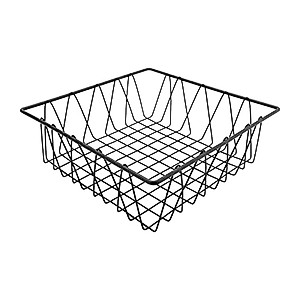 G.E.T. IR-912 12" Square Wire Basket, 4" Deep, Iron Powder Coated