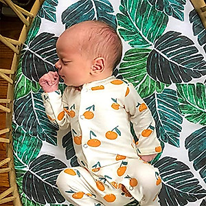 Move on Soft Bassinet Sheets, Suitable for Different Cradle and Bassinet Mattress, Cradle Sheets for Bassinet Pad/Mattress for Unisex Boys Girls Yellow