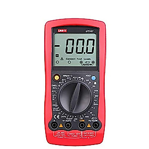 UNI-T UT107 Handheld Automotive Multimeter, DC AC Voltage, DC Current, Resistance, Frequency, Temperature