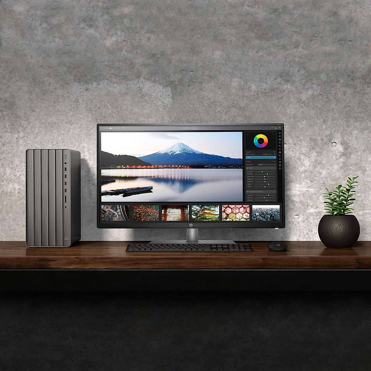 HP 2021 Envy TE01 Desktop Computer, 10th Gen Intel i5-10400 6-Core Processor, 16GB DDR4 RAM, 1 TB PCIe SSD + 1TB HDD, Wireless-AC, HDMI, VGA, Wilreless Mouse&KB, Windows 10 Home (Latest Model)