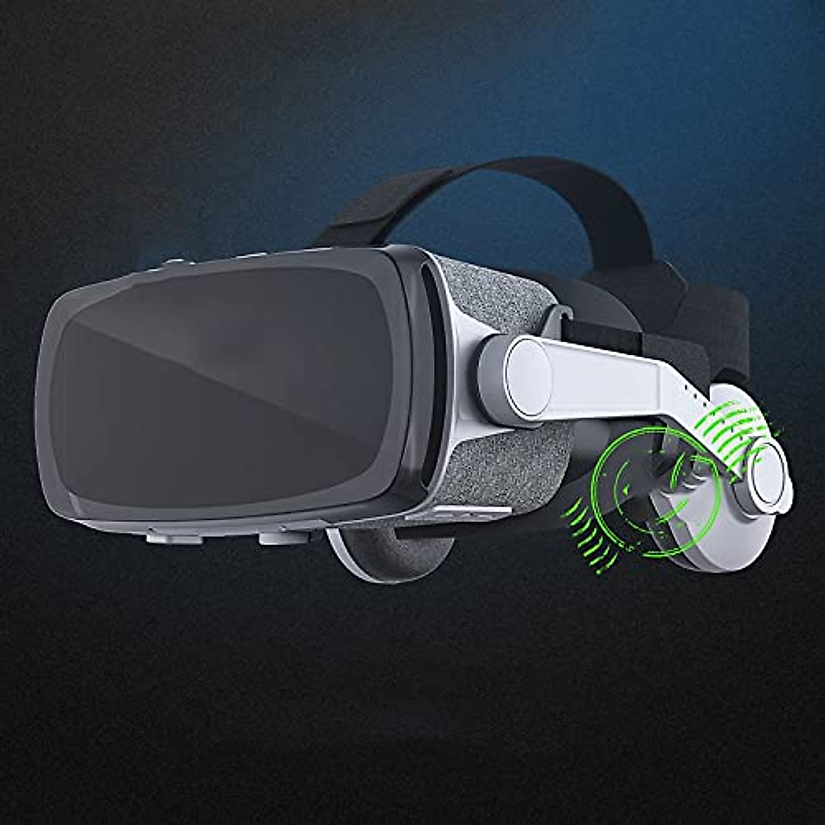 ZNBJJWCP 3D Vr Virtual Reality Vr Glasses Genuine Leather Eye Glasses Smart Helmet Stereo Game Cinema Boxs Suitable for Smart Phone