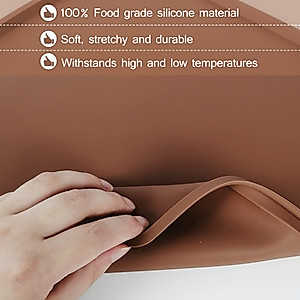 6Pcs Silicone Dehydrator Sheets - Nonstick Silicone Drye Mats with Edge , Compatible with Cosori CP267-FD, Multi-purpose Reusable for Jerky, Fruit, Meat, Herbs, Vegetables, Crackers