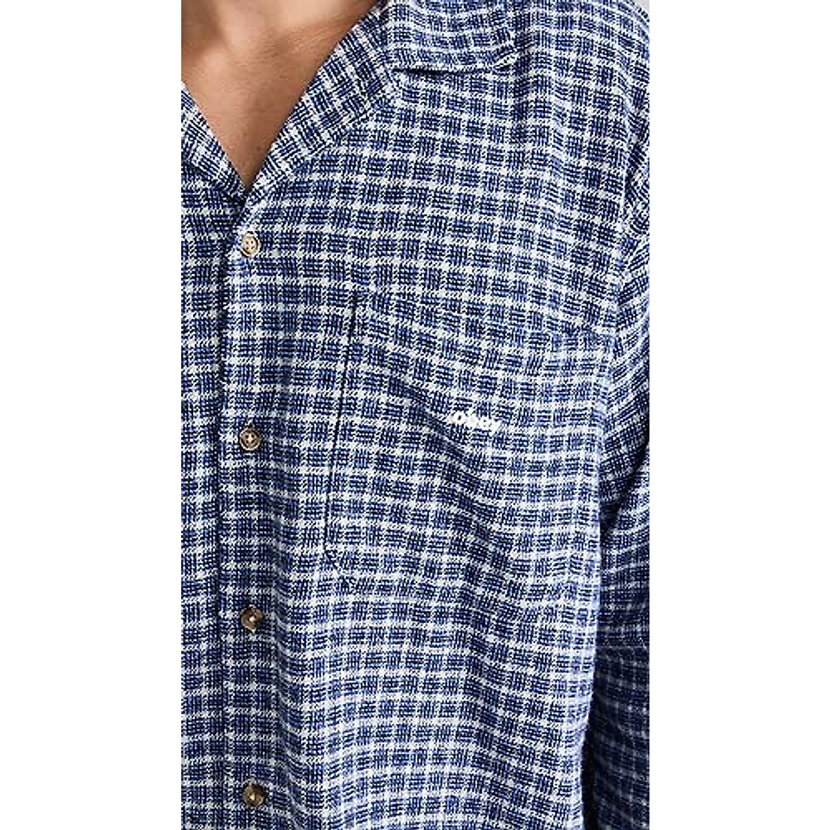 Obey Men's Bigwig Micro Plaid Woven Shirt, Silver Grey Multi, M