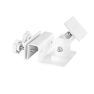 HOLACA Weatherproof Gutter Mount for Ring Solar Panel- Wall Mount Bracket Outdoor Mount Accessories for Ring Solar Panel (White)