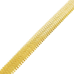 metaltree98 Hip Hop 14K Gold Plated 9 mm 24" / 30" Double Herringbone Chain