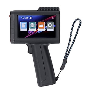 Handheld Inkjet Printer, Portable Inkjet Printer LED HD Screen Type C Charging for Barcode (US Plug 100-240V)