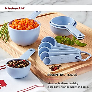 KitchenAid Universal Measuring Cup and Spoon Set, 9 Piece, Lavender Cream