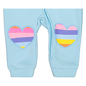 My Little Pony Rainbow Dash Toddler Girls Fleece Zip-Up Hooded Costume Coverall Blue 3T