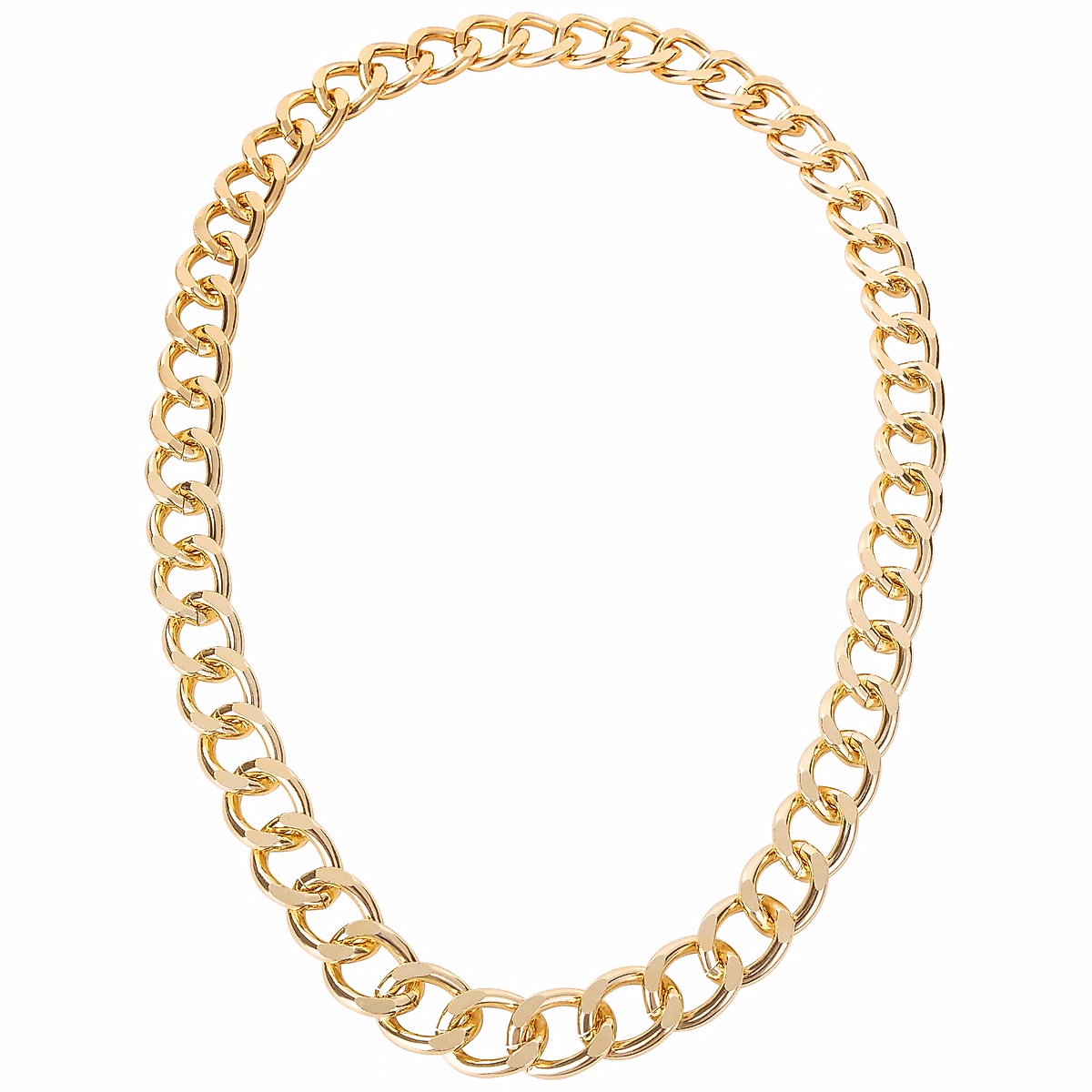 Hoedia Gold Chain for Men/Women, Gold Plated Chunky Necklace-20MM Width Big Rope Feel Real, Solid Fake Gold Chain Necklace for Party, Hip Hop Rapper Style, 80s 90s Custome, 32 Inches