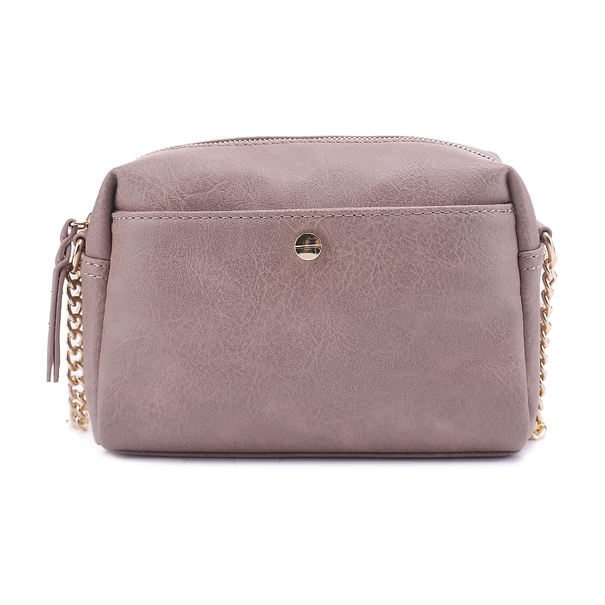 SG SUGU Triple Compartment Lightweight Small Crossbody Bag Shoulder Bag with Adjustable Strap - TP