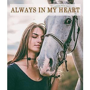 YL Horse Necklace 925 Sterling Silver Heart Pendant Created Amethyst Animals Jewelry for Women