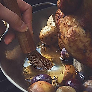 Eaarliyam Beer Can Chicken Roaster Stainless Steel Barbecue Poultry Holder Rack Grill Pan Garden Yard Stainless Steel Basin