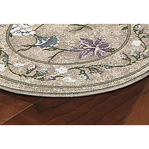 Brumlow Mills Butterfly Floral Area Rug for Kitchen, Dining, Living Room, Bedroom, Doorway Mat or Home Accent Carpet, 30" x 46", Opal