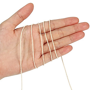 Tenn Well Butchers Cooking Twine, 328 Feet 3Ply 1mm Cotton Bakers Twine, Food Safe Kitchen Twine String for Roasting, Trussing Meat and Turkey, Food Prep, Baking and More 1pc White