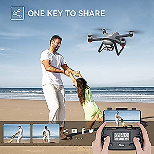 Holy Stone HS700E 4K UHD Drone with EIS Anti Shake 130 FOV Camera for Adults, GPS Quadcopter with 5GHz FPV Transmission, Brushless Motor, Easy Auto Return Home, Follow Me and Outdoor Carrying Case