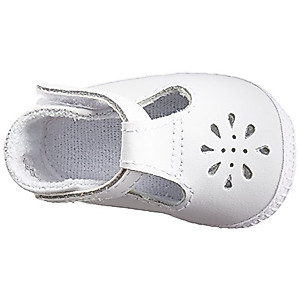 Baby Deer, Baby-Girls Crib Shoe, White, 00(Preemie)