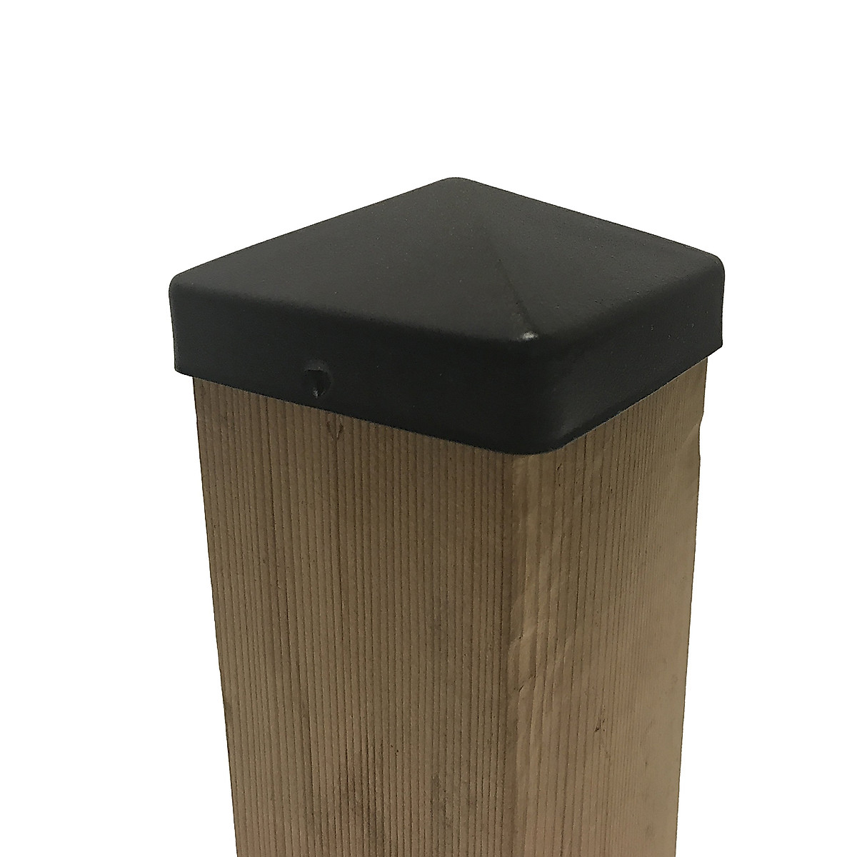 Nuvo Iron US-PCP11BLK US-4x4 Eazy Pyramid Cap, 4" x 4" (Fits Over 4” x 4” Nominal USA retailers Square Posts), Black