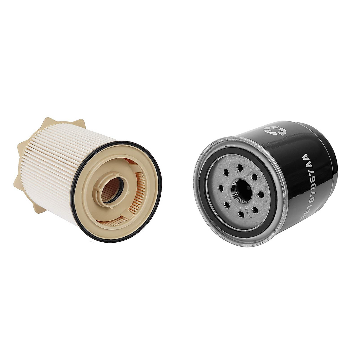 6.7L Cummins Fuel Filter Water Separator Set | Replacement for 2013-2018 Dodge Ram 2500 3500 4500 5500 6.7L Cummins Turbo Diesel Engines | Replaces# 68197867AA, 68157291AA