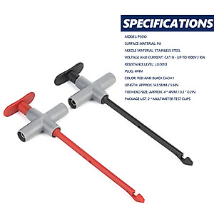 Puncture Probe Wire Piercing Test Clip 2PCS P5010 Automotive Test Cable Kit Auto Car Repairing Multimeter Testing Tool