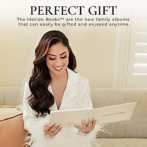 The Motion Books (PERSONALIZED) | Customized Luxury Linen Bound Video Book | Custom Video Album | Up to 3 hours of video, 7” IPS Display, 4GB of memory & Rechargeable Battery