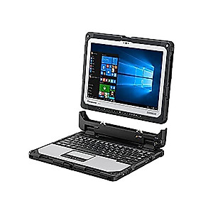 Panasonic Toughbook CF-33, Intel i5-6300U @2.40GHz, 12" QHD Multi-Touch + Digitizer, 8GB RAM, 256GB SSD, Wi-Fi, Bluetooth, Webcam, Rear Camera, Dual Pass, Premium Keyboard, Win 10 Pro (Renewed)