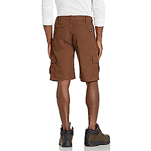 Dickies Men's Big and Tall Tough Max 11 Inch Relaxed Fit Duck Cargo Short, Timber Brown, 52