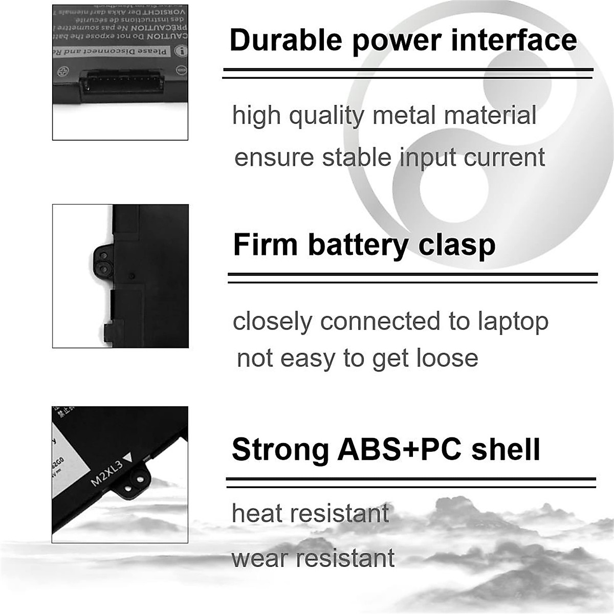 KYTD F62G0 Battery for Dell inspiron 13 5370 7370 i7373 7373 7380 7386 2-in-1 Vostro 5370 P83G P83G001 P87G P87G001 P83G002 P91G Series F62GO RPJC3 39DY5 11.4V 38Wh