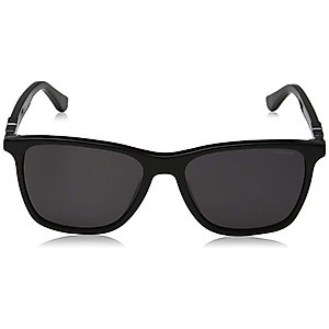 Police Origins 1 SPL 872 700 Black Plastic Rectangle Sunglasses Grey Lens, 56-17-145