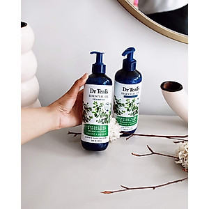 Dr Teal's Spearmint Volume & Bounce Essential Oil Shampoo, Sulfate Free, Eucalyptus, 16 Fl Oz