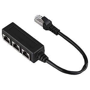 Network Splitter Adapter Network Adapter Ethernet Splitter, thernet Cable Adapter, for Router TV Box