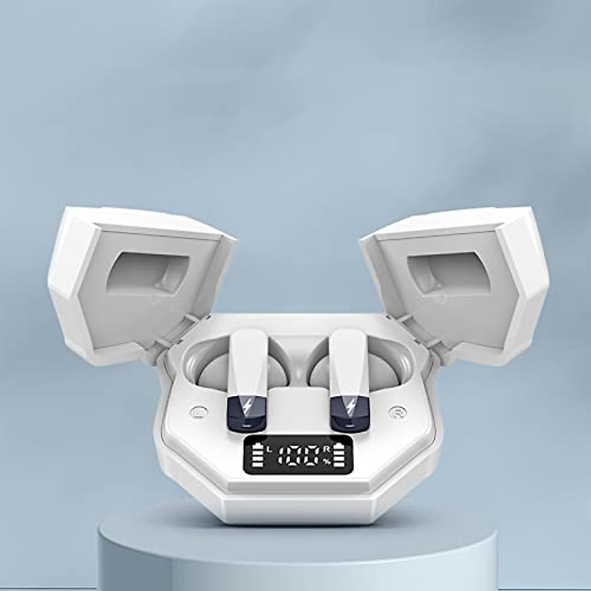 Digital Display Wireless Game Sports Bluetooth Headset Cool Scissors Door Low Delay Wireless Bluetooth Headset