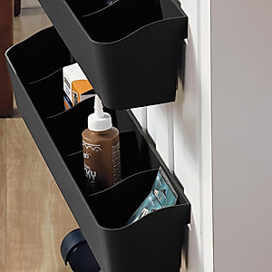 Sauder Folding SewingTable & Craft Cart Storage Cabinet, in Soft White