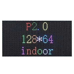 P2mm Small Pitch Indoor 128x64 Pixel SMD Stage LED Module, Led Screen Panel, Module Size 256mm128mm, Scan Mode 1/32 Scan, ABCDE Panel (RGB, 256128mm) (RGB, 256128mm)