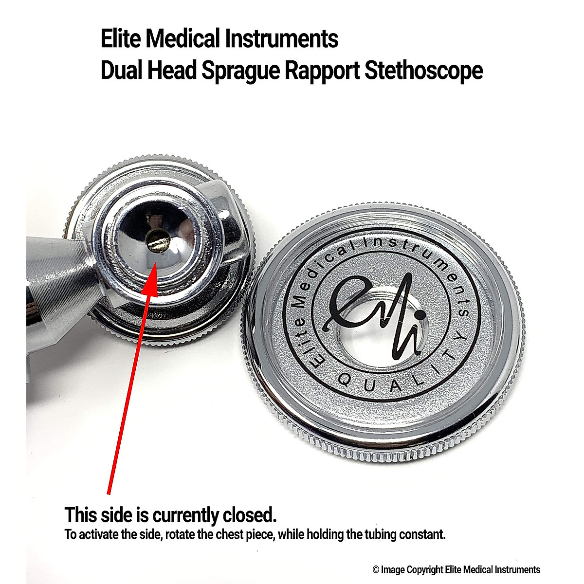 EMI EBL-430 Royal Sprague Stethoscope and Large Adult Cuff (See Large Cuff Size: 33 cm to 51 cm | 13 inch to 20 inch) Aneroid Sphygmomanometer Manual Blood Pressure Set