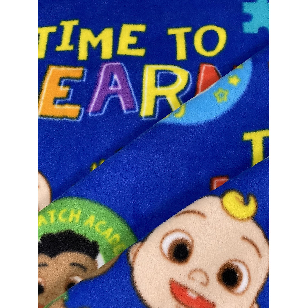 Cocomelon School Time Licensed by David Textiles Anti-Pill Premium Fleece Fabric by The Yard, 60 Inches, Print, CM-3003-3A-001