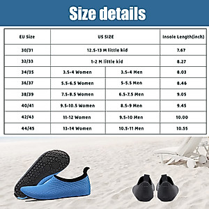 Water Shoes for Women Quick-Dry Aqua Socks Men Barefoot Shoes Swim Beach Accessories Slip-On Yoga Surf Aquatic Sports Black3-42/43