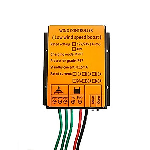 HUIZHITENGDA Wind Charge Controller 12V/24V 12000W,Waterproof Wind Turbine Generator Charge Controller Regulator, Wind Power Charge Regulator(48V),220v