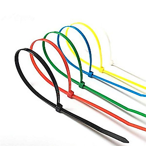 1200 Pieces Colored Zip Ties, Multi-Purpose Assorted Colorful Self-Locking Nylon Cable Zip Ties in 12 Different colour for Home Office Garden Garage and Workshop,4 inch