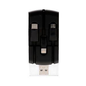 Stealth Cam 4-in-1 Card Reader for iOS & Android Phone Tablet PC USB-C/MicroUSB/USB 2.0/Lightning, Hunting Scouting Trail Camera SD/MicroSD Multi-Port Memory Card Adapter