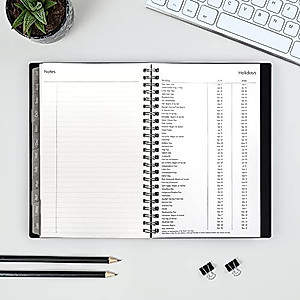 Blue Sky 2023-2024 Academic Year Weekly and Monthly Planner, 5" x 8", Flexible Cover, Wirebound, Enterprise (144720)